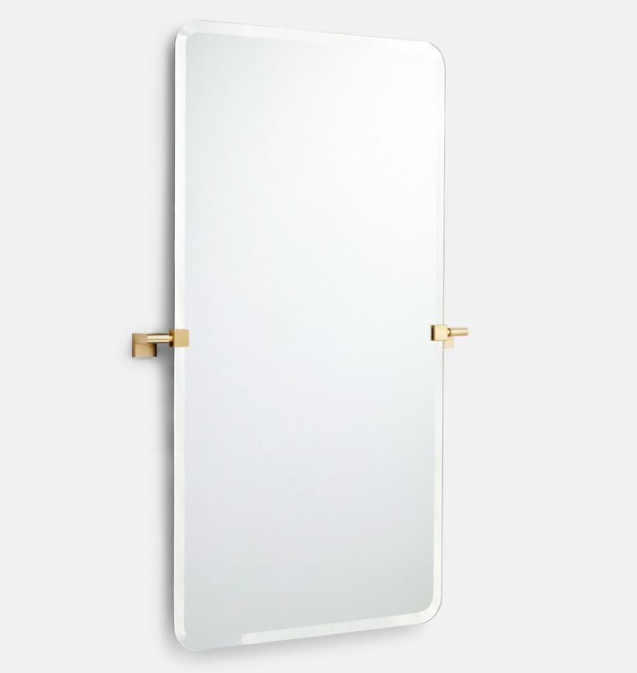 Meadows Frameless Wide Rectangle Pivot Mirror | Rejuvenation