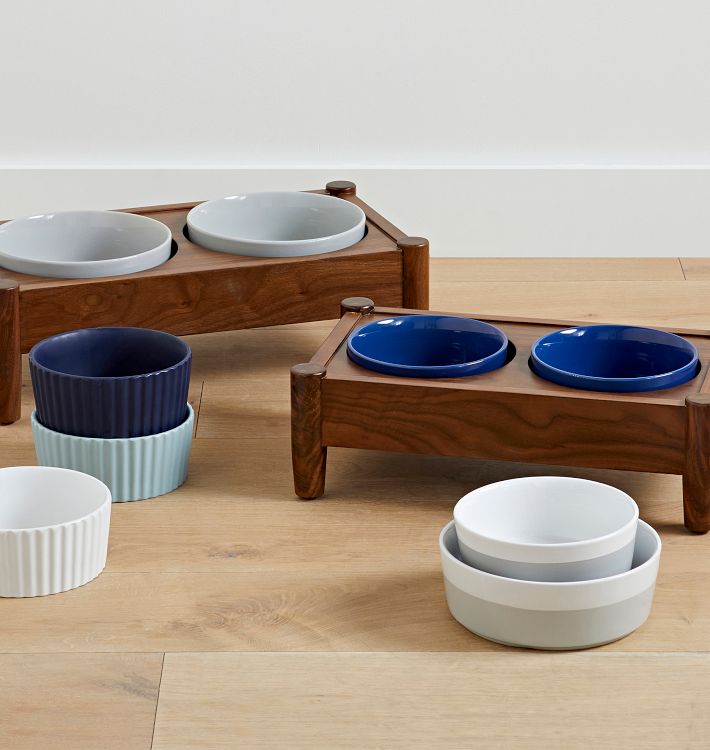 Waggo Ripple Ceramic Pet Bowl | Rejuvenation