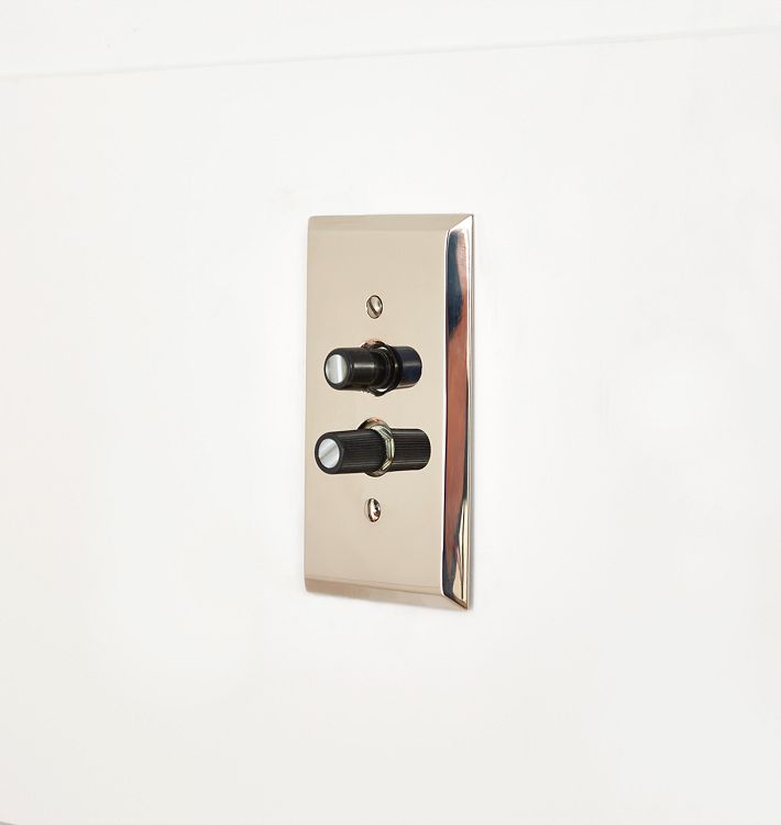 Lewis Single Push-Button Switchplate | Rejuvenation