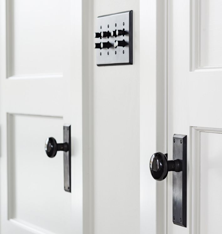 Lewis Quad Push-Button Switchplate | Rejuvenation