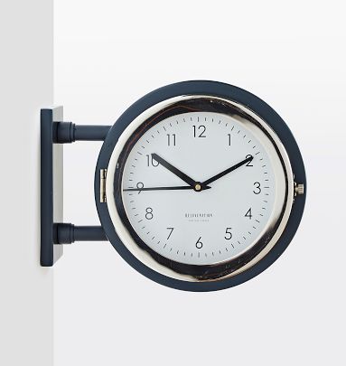 Double Sided Wall Clock | Rejuvenation