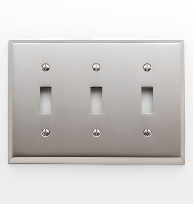 Lewis Triple Toggle Switchplate | Rejuvenation