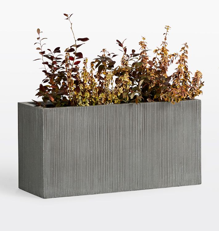 Modern Textured Rectangle Planter | Rejuvenation