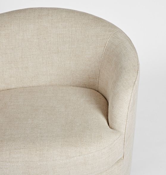 Roslyn Leather Swivel Chair | Rejuvenation