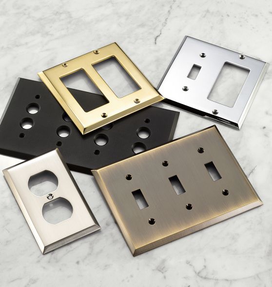 Lewis Triple Toggle Switchplate | Rejuvenation
