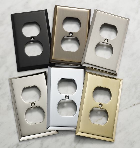 Lewis Single Duplex Outlet Switchplate | Rejuvenation