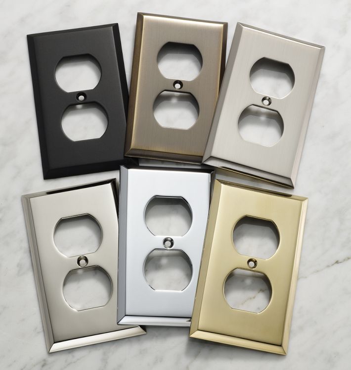 Lewis Single Duplex Outlet Switchplate | Rejuvenation