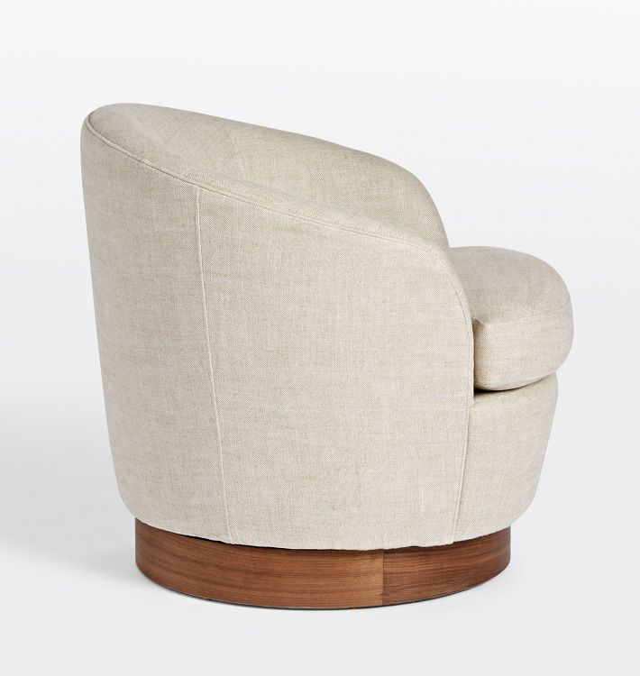 Roslyn Leather Swivel Chair | Rejuvenation