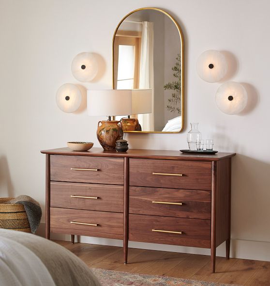 OPEN BOX: Arched Metal Framed Mirror | Rejuvenation