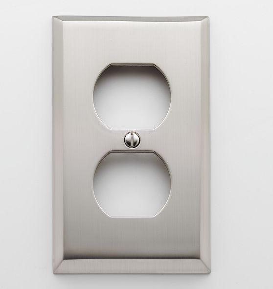 Lewis Single Duplex Outlet Switchplate | Rejuvenation