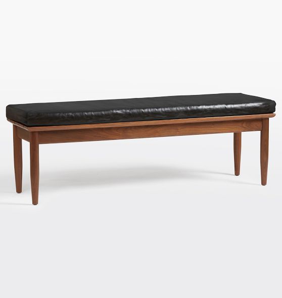 Shaw Bench with Leather Cushion | Rejuvenation
