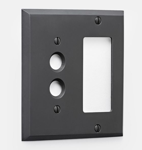 Lewis Push-Button GFCI Switchplate | Rejuvenation