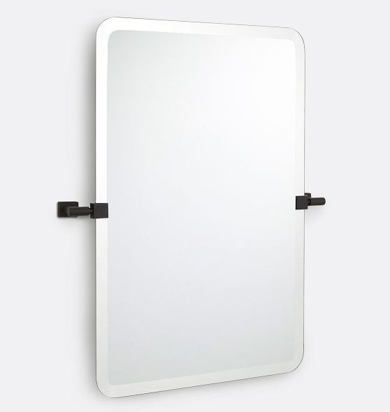 Allenglade Frameless Rounded Rectangle Pivot Mirror | Rejuvenation