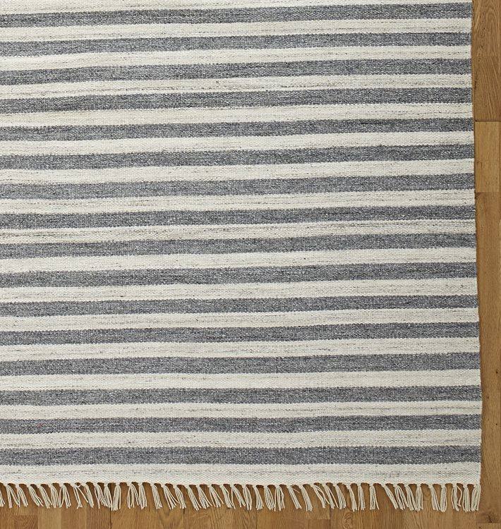 Heathered Stripe Indoor/Outdoor Flatweave Rug | Rejuvenation