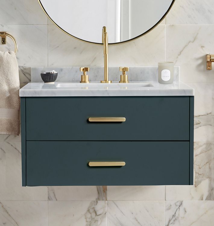 Geneva 27" Wall Mount Primed Powder Vanity | Rejuvenation