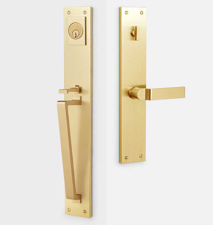 Tabor D-Handle & Lever Exterior Door Hardware Tube Latch Set | Rejuvenation