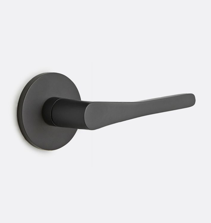 Richmond Brass Lever Tube Latch Interior Door Set, Round Backplate ...