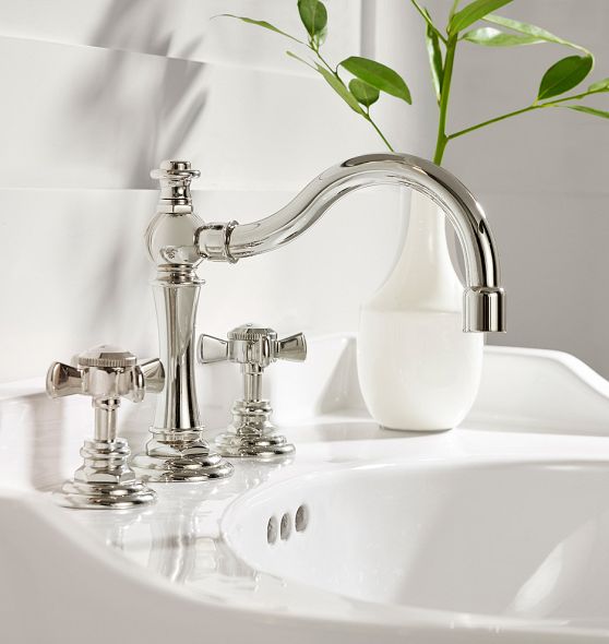 Connor Cross Handle Widespread Bathroom Faucet | Rejuvenation