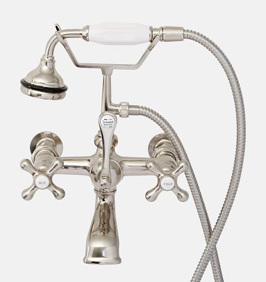 Wall Mounted Tub Filler with Handshower | Rejuvenation