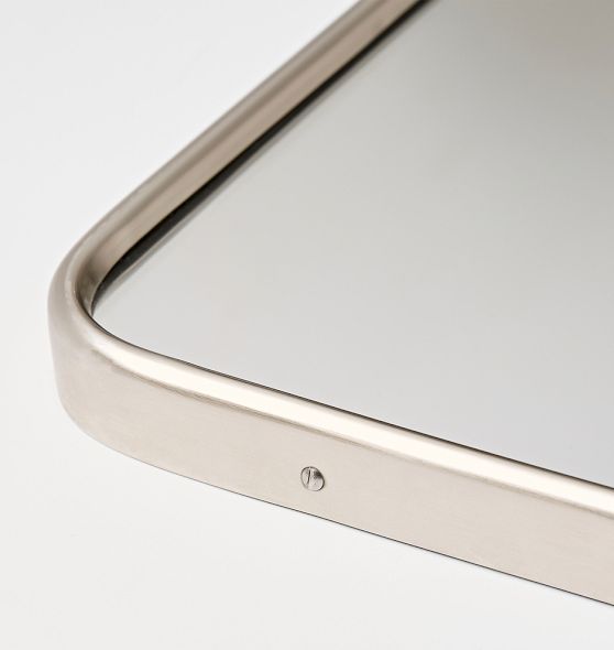 Rounded Rectangle Metal Framed Mirror | Rejuvenation