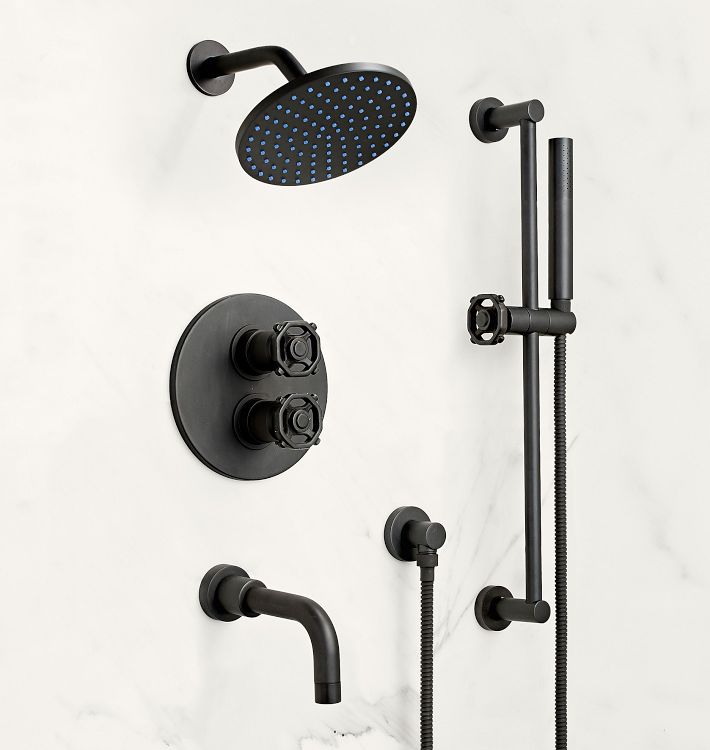 Tolson Thermostatic Tub & Shower Set With Handshower | Rejuvenation