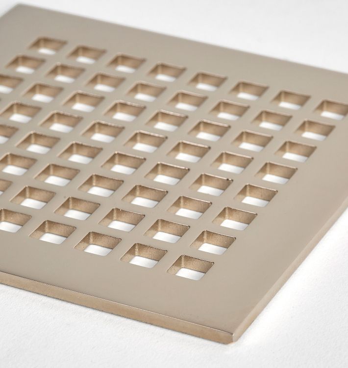 Contemporary Square Grille Shower Drain Assembly | Rejuvenation
