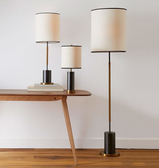 Cylinder USB Tall Table Lamp | Rejuvenation