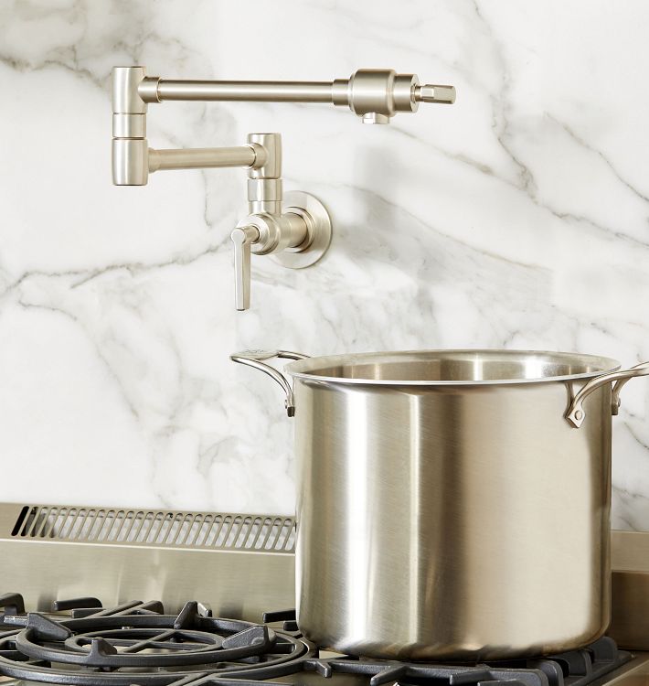 Blair Lever Handle Wall Mount Pot Filler | Rejuvenation
