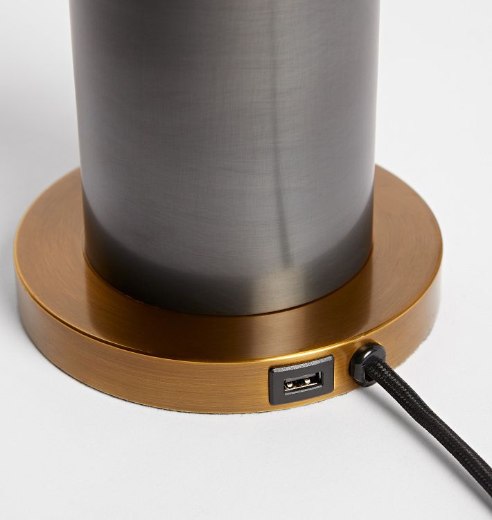 Cylinder USB Tall Table Lamp | Rejuvenation