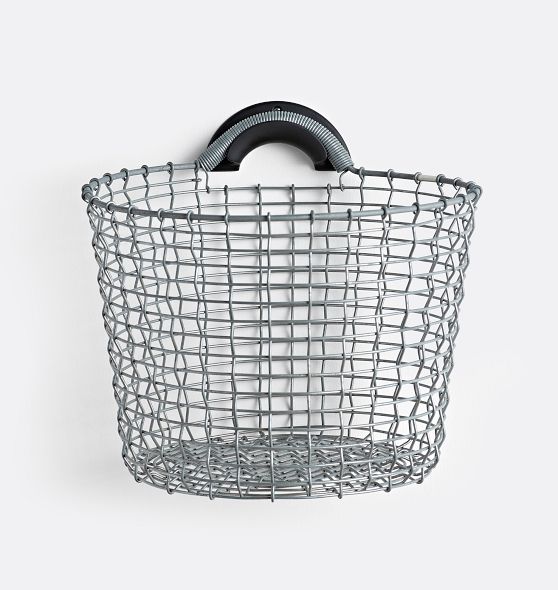 Korbo 16 Handmade Handle Wire Basket with Handle | Rejuvenation