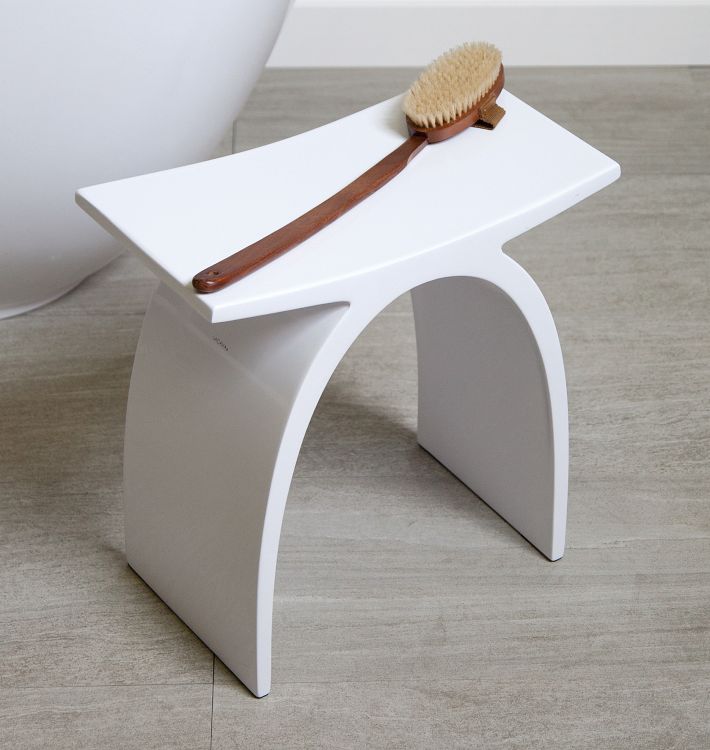 Ovale Solid Surface Stool | Rejuvenation