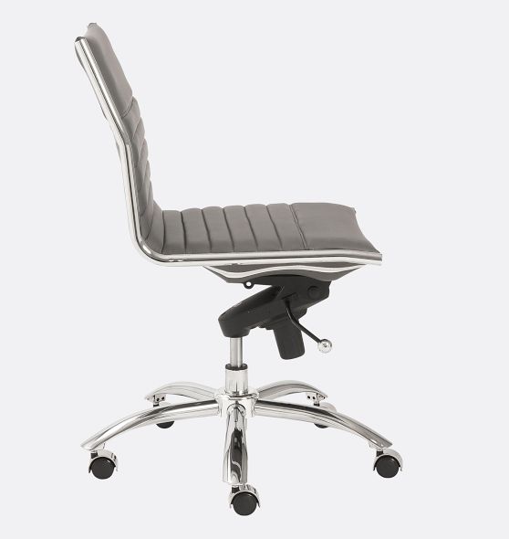 Dirk Low Back Swivel Office Armless Chair | Rejuvenation