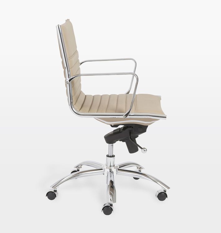 Dirk Low Back Swivel Office Arm Chair | Rejuvenation