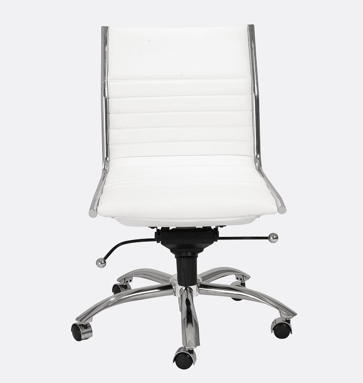 Dirk Low Back Swivel Office Armless Chair | Rejuvenation