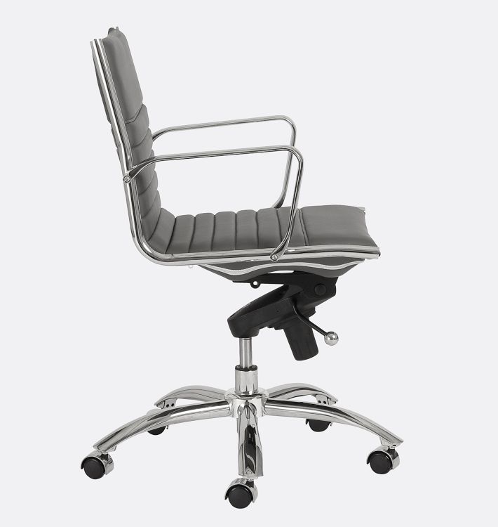 Dirk Low Back Swivel Office Arm Chair | Rejuvenation