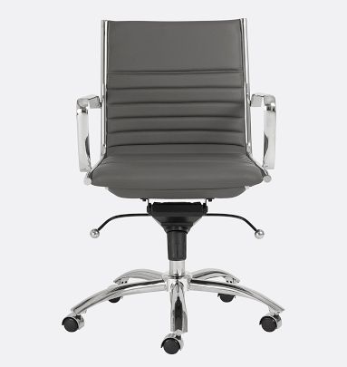 Dirk Low Back Swivel Office Arm Chair | Rejuvenation
