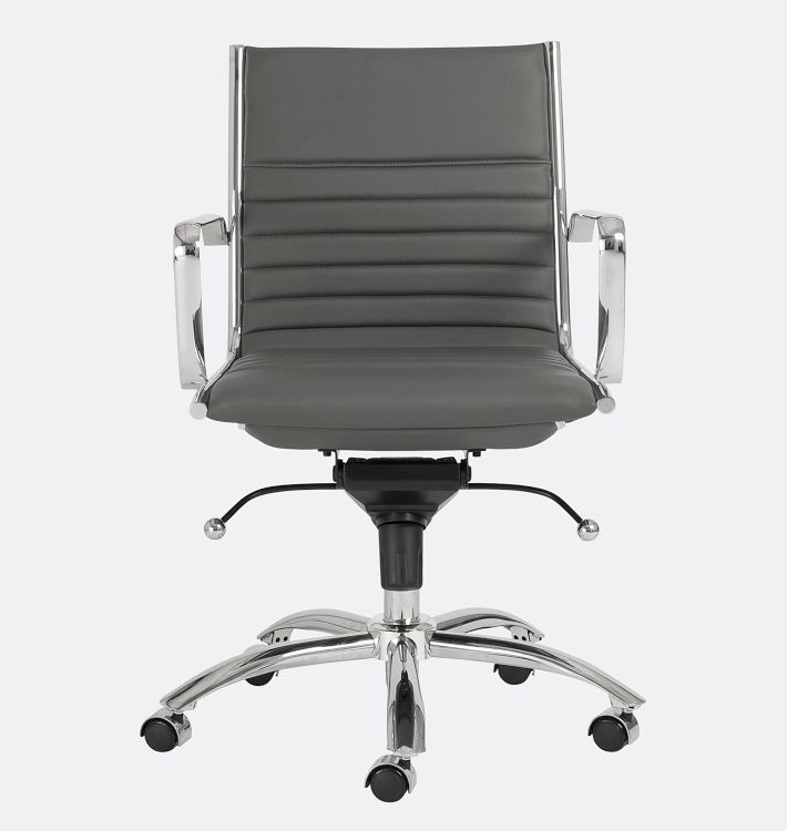 Dirk Low Back Swivel Office Arm Chair | Rejuvenation