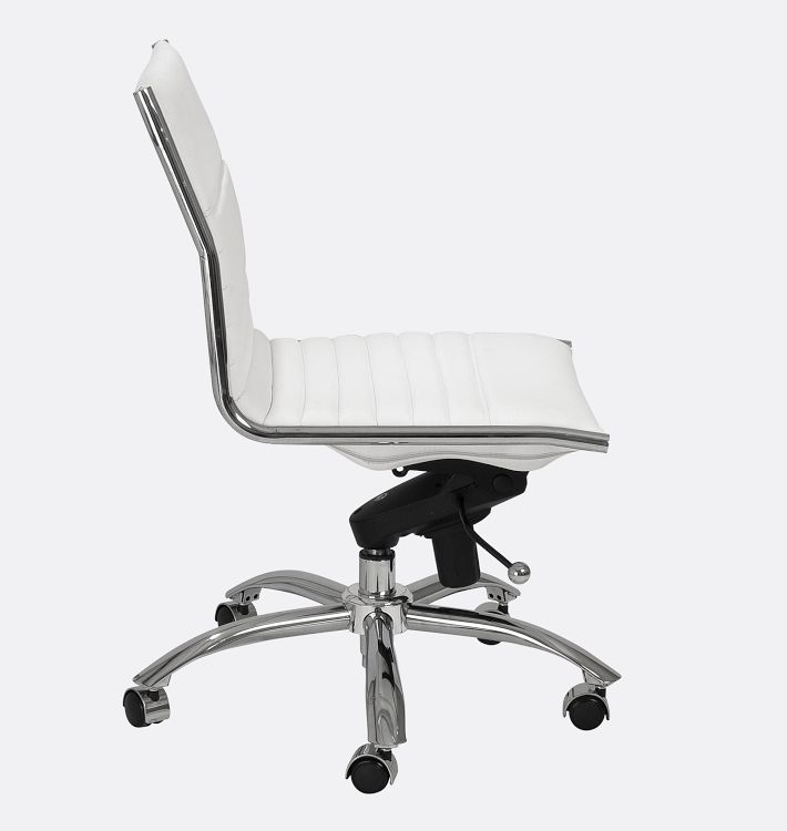 Dirk Low Back Swivel Office Armless Chair | Rejuvenation