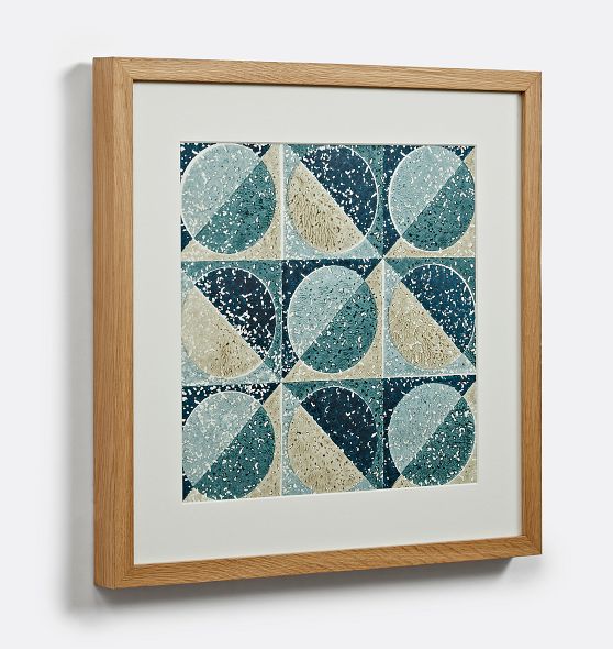Framed Geometric Block Print Wall Art | Rejuvenation