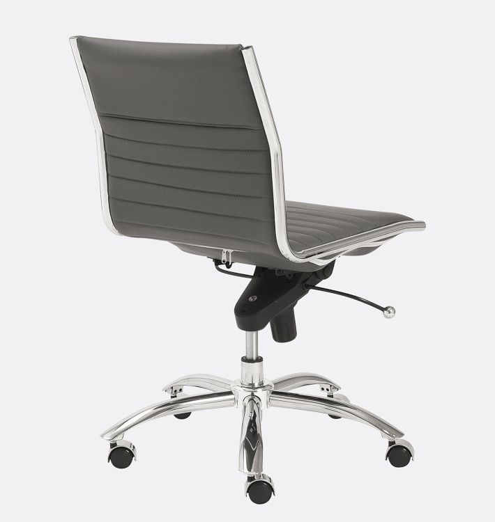 Dirk Low Back Swivel Office Armless Chair | Rejuvenation