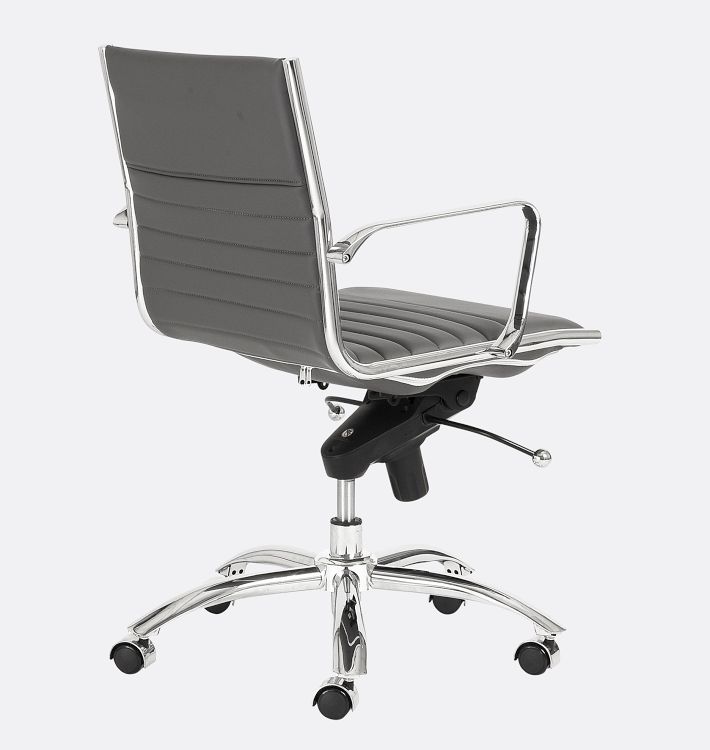 Dirk Low Back Swivel Office Arm Chair | Rejuvenation