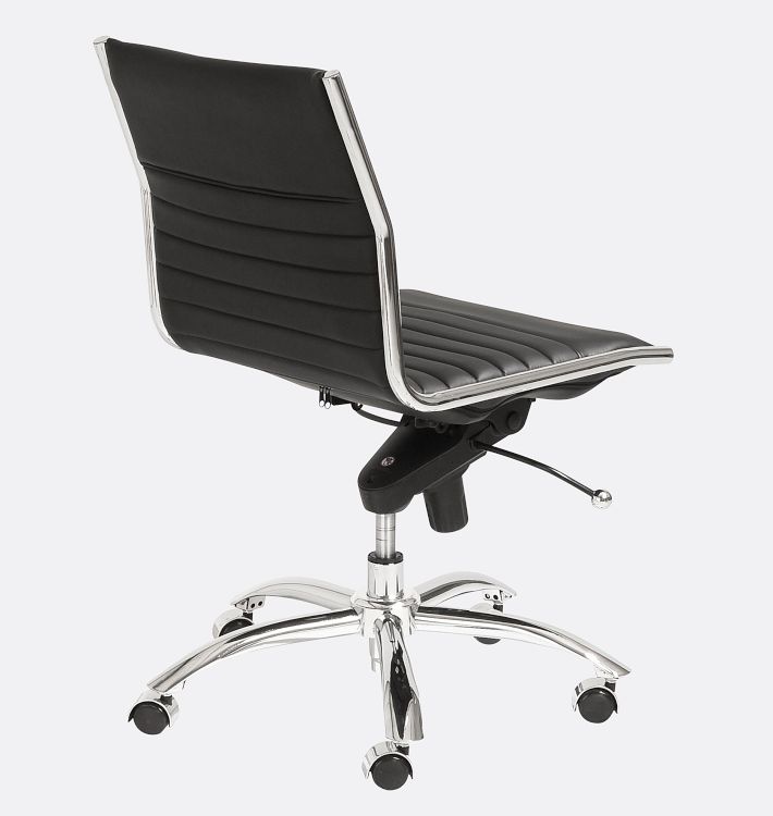 Dirk Low Back Swivel Office Armless Chair | Rejuvenation