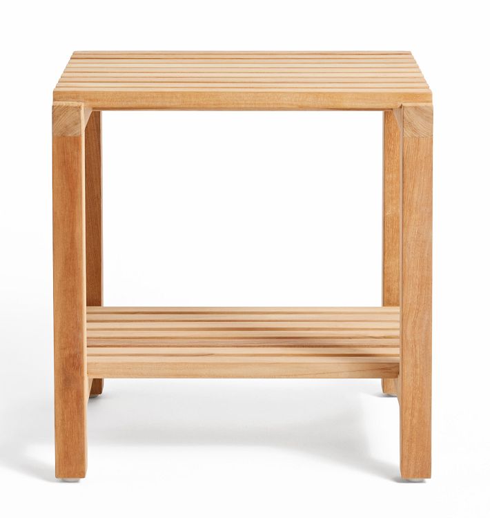 Adela Teak Shower Bench | Rejuvenation