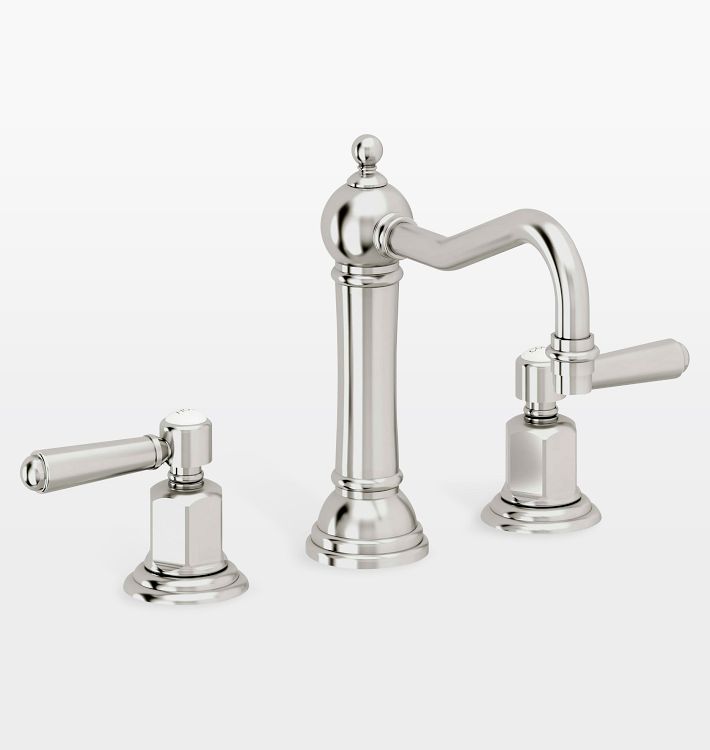 Montecito Lever Handle Widespread Bathroom Faucet | Rejuvenation