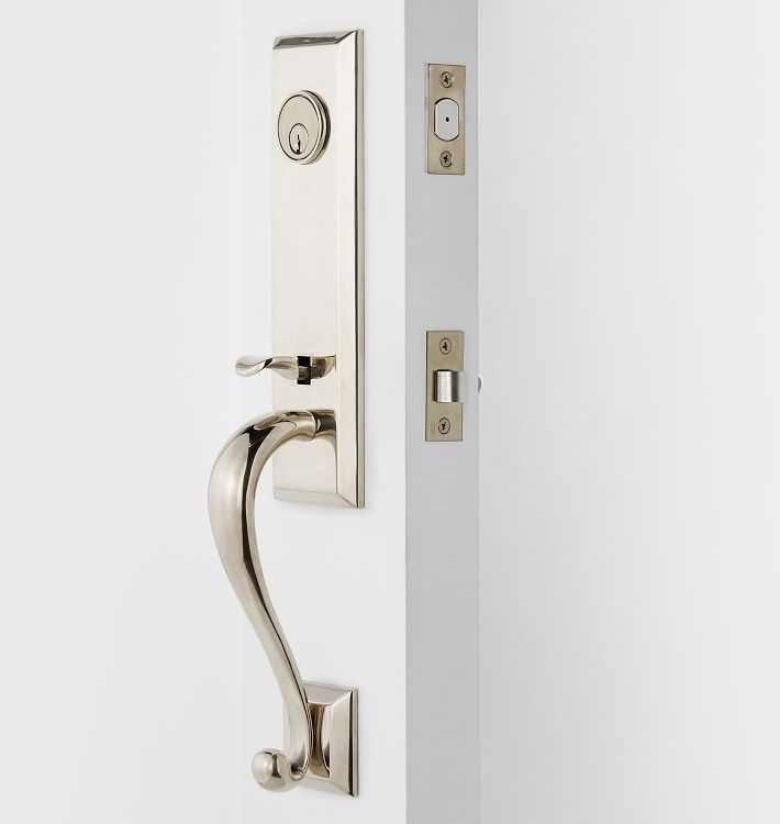 Putman Traditional Lever Exterior Door Hardware Tube Latch Set ...