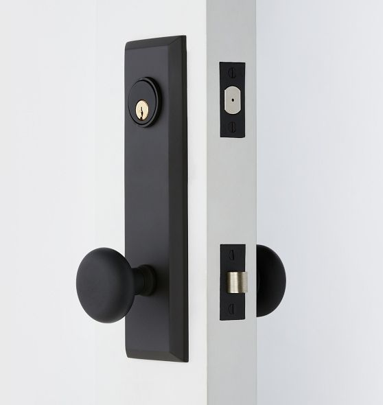 Putman Knob / Knob Exterior Door Hardware Tube Latch Set | Rejuvenation