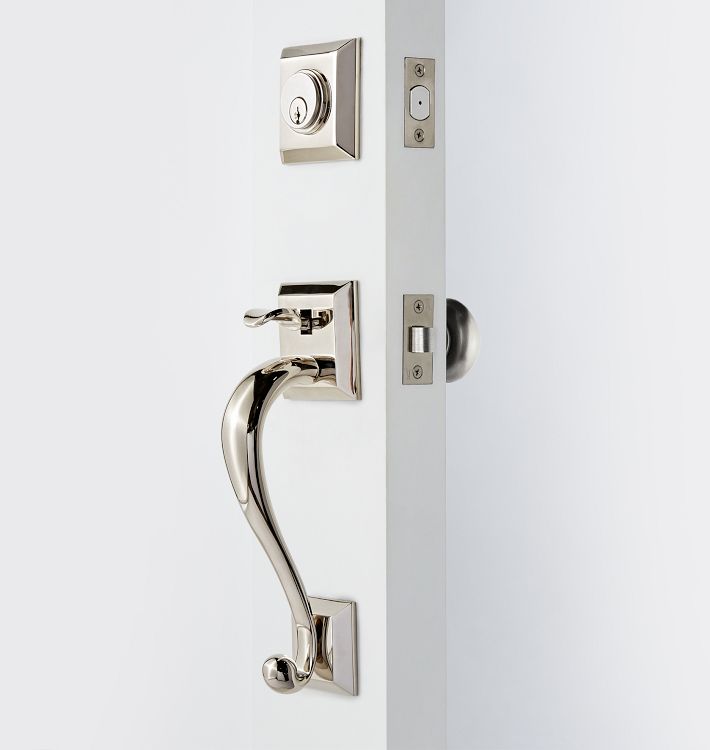 Coleman Knob Exterior Door Hardware Tube Latch Set | Rejuvenation