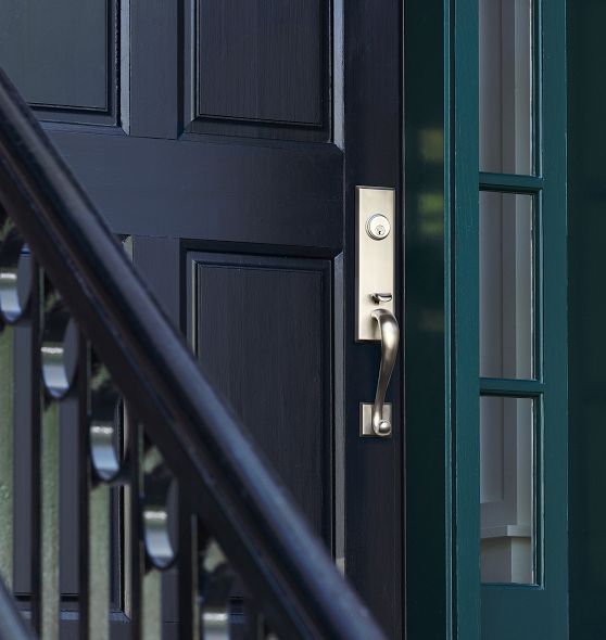 Putman Classic Lever Exterior Door Hardware Tube Latch Set | Rejuvenation