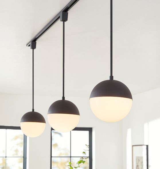 Palo Alto 8" Globe Track Light Pendant | Rejuvenation