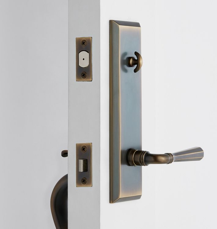 Coleman Octagonal Lever Exterior Door Hardware Tube Latch Set ...